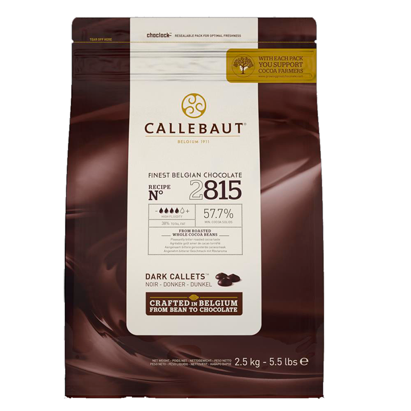 Knapper Callebaut Hvid Chokolade 28% 2,5 kg - Bedste Chokolade