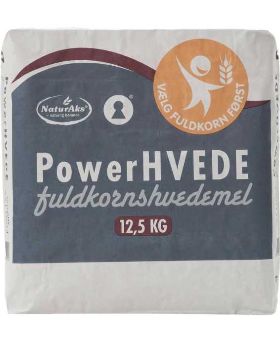 Power Hvede Fuldkornshvedemel 12,5 kg - Valsemøllen - Naturaks