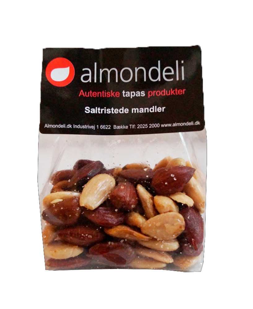 Saltristede spanske valencia mandler 100g mix - Almondeli