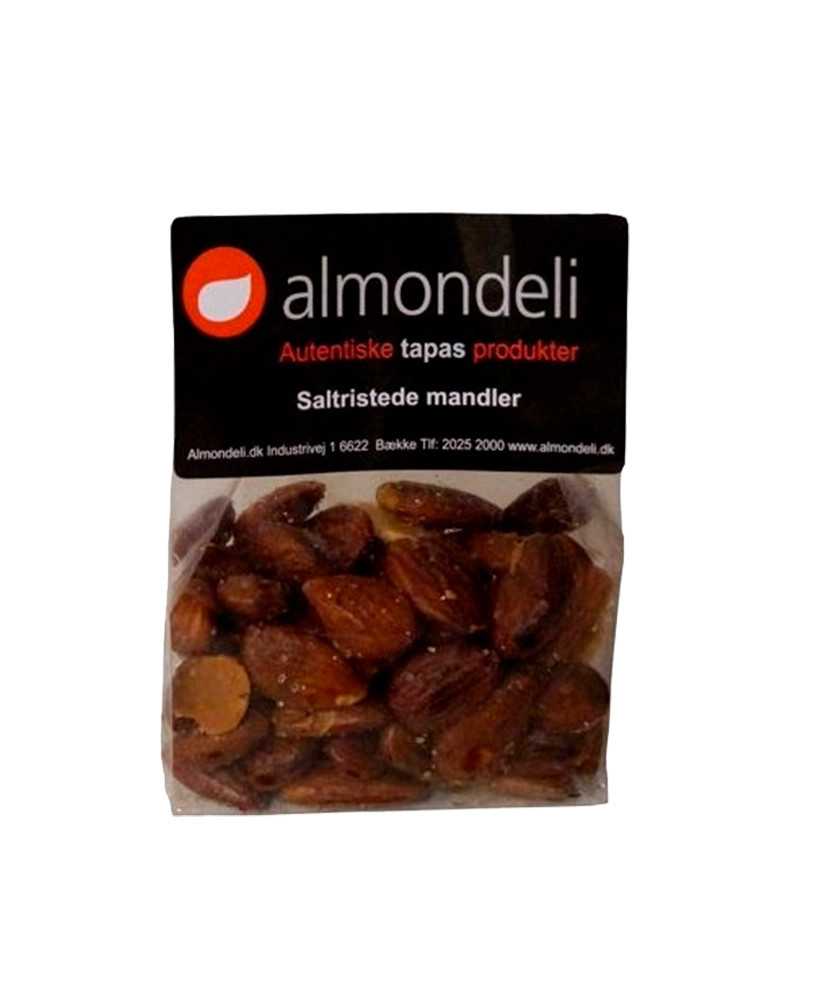 Saltristede spanske valencia mandler med skind - Almondeli